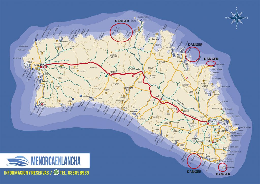 Menorca en Barco · Consejos y peligros para navegar por Menorca ️